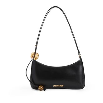 Jacquemus Schwarze Lederhandtasche f&uuml;r Frauen - - Bags - Damen - Schwarzk - ONE SIZE