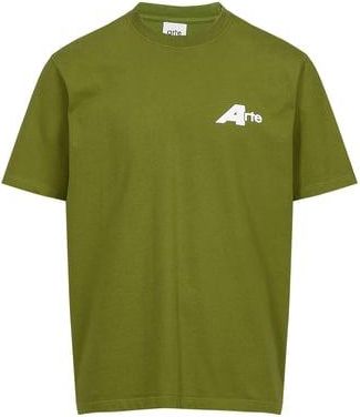 Arte Tee-shirt oversize col rond en coton imprim&eacute;