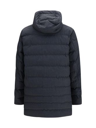 Herno Padded Hooded Down Jacket - Gray