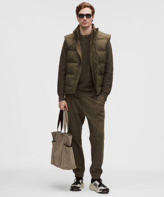 lululemon ABC Regular Jogger Brushed Warpstreme f&uuml;r M&auml;nner - Gr&ouml;&szlig;e M in Olive Brown