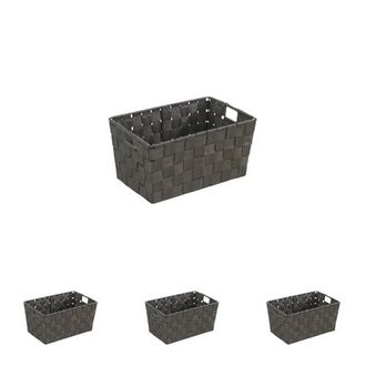 WENKO Wenko Aufbewahrungskorb 2er Set braun (Packung mit 4)