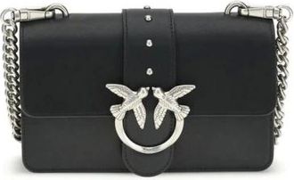 Pinko Pinko, Femme, Sacs, Noir, Taille: ONE Size Bos Taurus Shoulder Bag