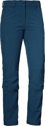 Schöffel Damen Pants Engadin1 Zip Off, elastische Damen Hose mit Zip-Off Funktion, kühlende und schnell trocknende Outdoor Hose für Frauen, dress blues, 46
