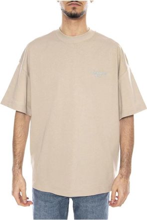 Carhartt Work in Progress Homme, Tops, Beige, Taille: M S/S Signature Script T-Shirt