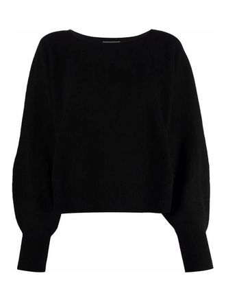 Alberta Ferretti Pull &Agrave; Col V - Noir