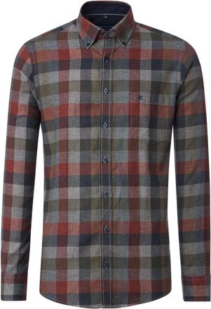 Casamoda Flanellhemd Langarm in XXL Gr&ouml;&szlig;en von Casa Moda gr&uuml;n kariert, Gr&ouml;&szlig;e:6XL