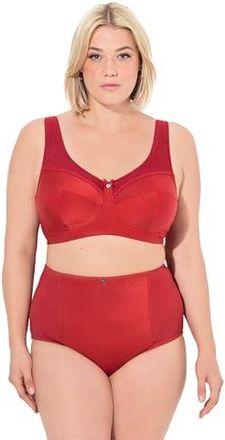 Ulla Popken Soutien-Gorge de soulagement pour Femme, Grandes Tailles, Grande Taille, Structure, sans Armatures, Bonnet C - H, Salsa, 110D