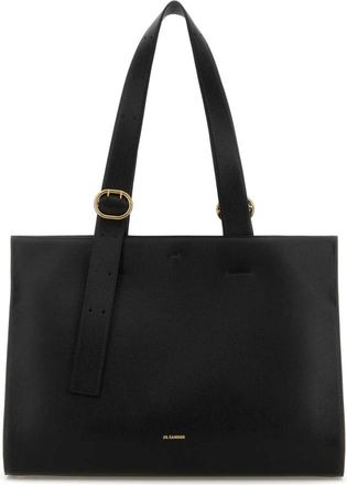 Jil Sander Femme, Sacs, Noir, Taille: ONE Size Leather Shopping Bag