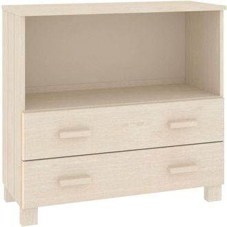 vidaXL Buffet hamar Marron miel 85x35x80 cm Bois massif de pin