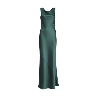 Blanca Vita Anjea Maxikleid mit drapiertem Wasserfallausschnitt - - Dresses - Damen - Gr&uuml;n - XS
