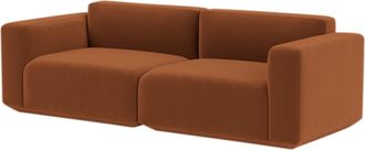 & Tradition Canap&eacute; Develius EV1, 2 places en velours & Tradition