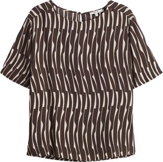 OPUS Ferona Bamboo Top - - Blouses & Shirts - Damen - Braun - L