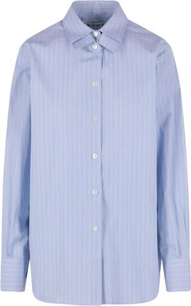 R&oacute;he Femme, Blouses et Chemises, Bleu, Taille: 36 FR Chemise Boutonn&eacute;e &agrave; Rayures