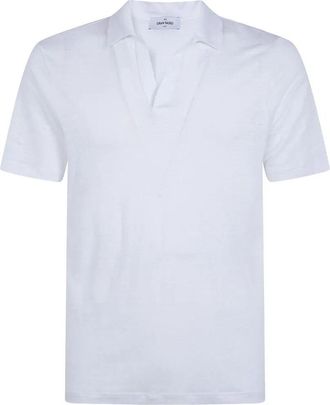 Gran Sasso Logo Print Short Sleeves Skipper Polo Shirt