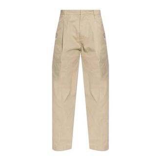 Dsquared2 Pantalon Large Pliss&eacute; - Homme - Pantalons - Beige - Taille: 2XL