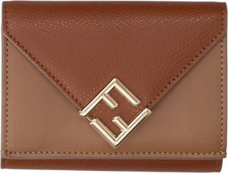 Fendi Tri-Fold Wallet Ff Diamonds