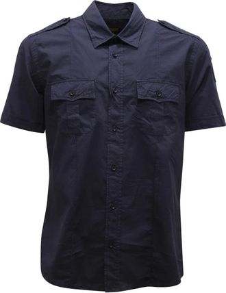 Blauer Homme, Chemises, Bleu, Taille: M Camicia Short Sleeve Shirt E