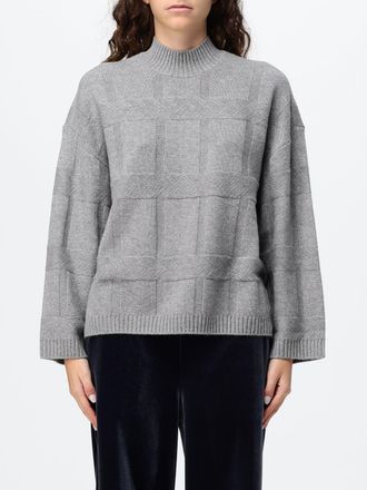Emporio Armani Stehkragenpullover aus Kaschmir- und Wollmischung mit &uuml;berschnittenen Schultern