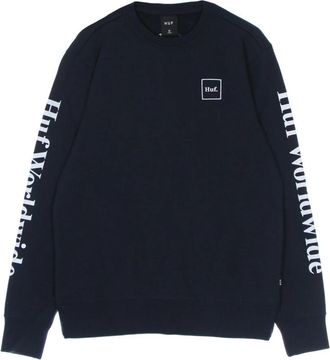 HUF Dunkelblauer Rundhals-Sweatshirt - - Sweatshirts & Hoodies - Herren - Blau - L