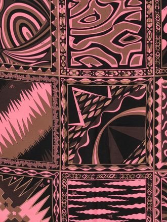 Pucci Patchwork Printed Silk Scarf - Pink