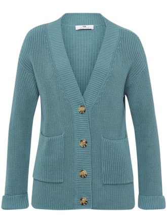 Peter Hahn Strickjacke V-Ausschnitt Peter Hahn gr&uuml;n