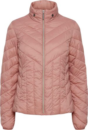 Fransa FRPADMA Damen Steppjacke Übergangsjacke Jacke mit Stehkragen tailliert geschnitten mit Reißverschluss, Größe:M, Farbe:Ash Rose (171514)