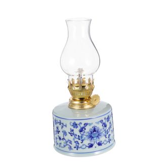 Soimiss Retro Petroleumlampe aus Keramik mit Klarem Glas Sanfte Beleuchtung Dekorative Öllampe für Innenräume Wohnzimmer und Teestuben Einfach zu Bedienen Nos