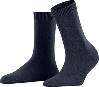 Falke Cosy Wool W So laine cachemire unies 1 paire, Chaussettes Femme, Bleu Space Blue 6116, 35-38