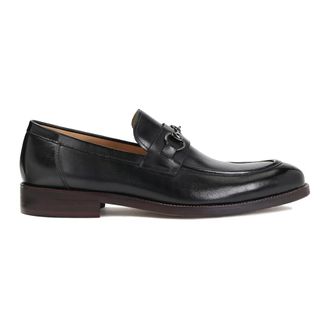 Kazar Herren elegante schwarze Loafer mit Metallverzierung - - Shoes - Herren - Schwarzk - 40 EU