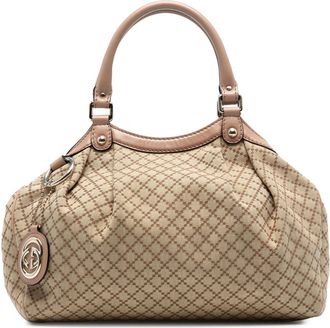 Gucci Shopper - Medium Diamante Canvas Sukey Tote - Gr. unisize - in Braun - für Damen