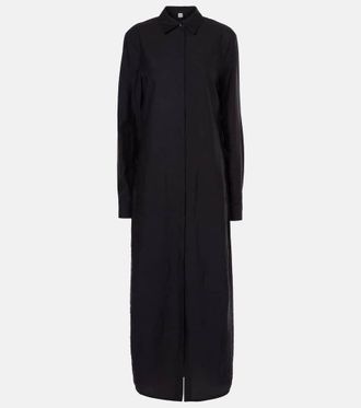 Toteme Robe chemise en soie mélangée