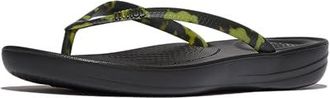 FitFlop Femme Iqushion Leopard Flip-Flops Tongues, M&eacute;lange de citronnelle, 38 EU
