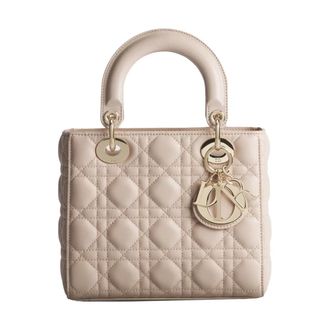Dior Lady Dior Small Bag - - Bags - Damen - Beige - ONE SIZE