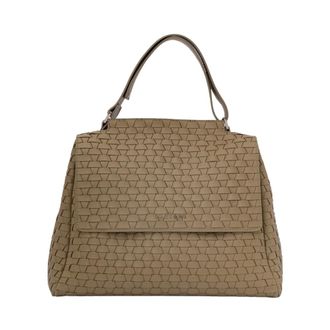 Orciani Sveva Medium Shoulder Bag - Femme - Sacs - Vert - Taille: ONE Size