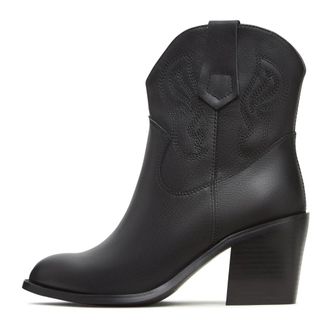 Cesare Gaspari Femme, Chaussures, Noir, Taille: 38 EU Bottines Élégantes en Daim Marron - Noir