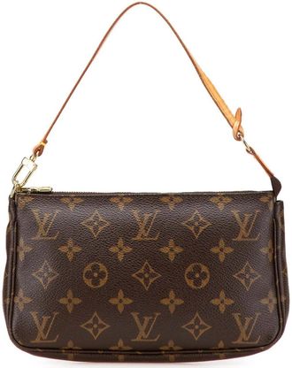 Louis Vuitton Hobo Bags - Monogram Pochette Accessoires - Gr. unisize - in Braun - f&uuml;r Damen