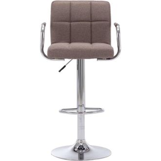 vidaXL Barhocker Taupe Stoff Vidaxl