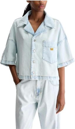 Bellerose Femme, Blouses et Chemises, Bleu, Taille: 38 FR Chemise Poppa
