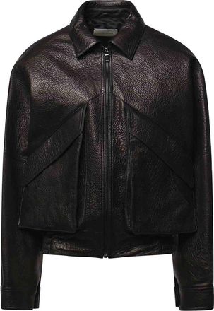 Magda Butrym Lederjacke - Schwarz