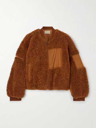 Ulla Johnson Arlyn Jacke Aus Fleece Mit Bes&auml;tzen Aus Shell - Braun