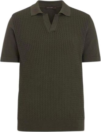 Oscar Jacobson Homme, Tops, Vert, Taille: 2XL Alf Structured Cotton Polo