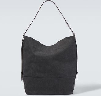 Christophe Lemaire Sac en toile et cuir