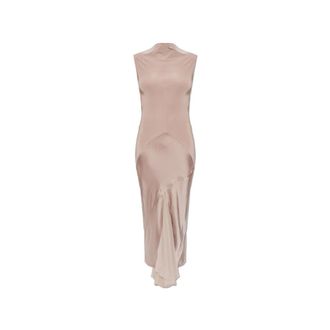 Rick Owens Kleid aus kombinierten Stoffen - - Dresses - Damen - Rosa - M
