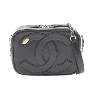 Chanel Pre-owned Coco Mark Schultertasche aus Lammleder - - Pre-owned - Damen - Schwarzk - ONE SIZE