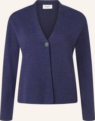 Maerz Maerz Muenchen Strickjacke Aus Merinowolle blau
