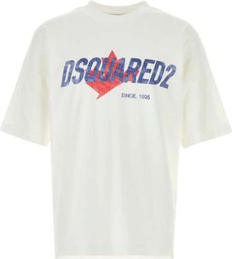 Dsquared2 Homme, Tops, Blanc, Taille: XL T-Shirt