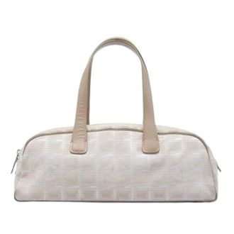 Chanel Pre-owned Nylon sacs-chanel - Femme - Pre-owned - Beige - Taille: ONE Size