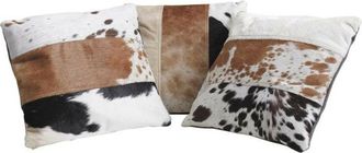 Aubry Gaspard Aubry Gaspard - Coussin carré en peau de vache