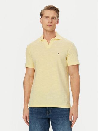 Tommy Hilfiger Poloshirt Textured Oxford Pique MW0MW38482 Hellgelb Regular Fit