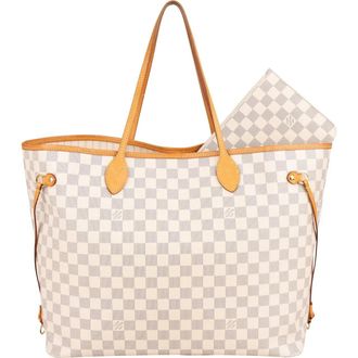 Louis Vuitton Crossbody Bags - Louis Vuitton Damier Azur Monogram Neverfull GM Sh - Gr. unisize - in Beige - f&uuml;r Damen